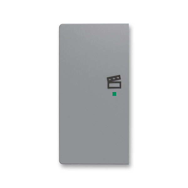 ABB - Zoni, kryt 2násobný levý, symbol "scény", šedá | elektroprovsechny.cz